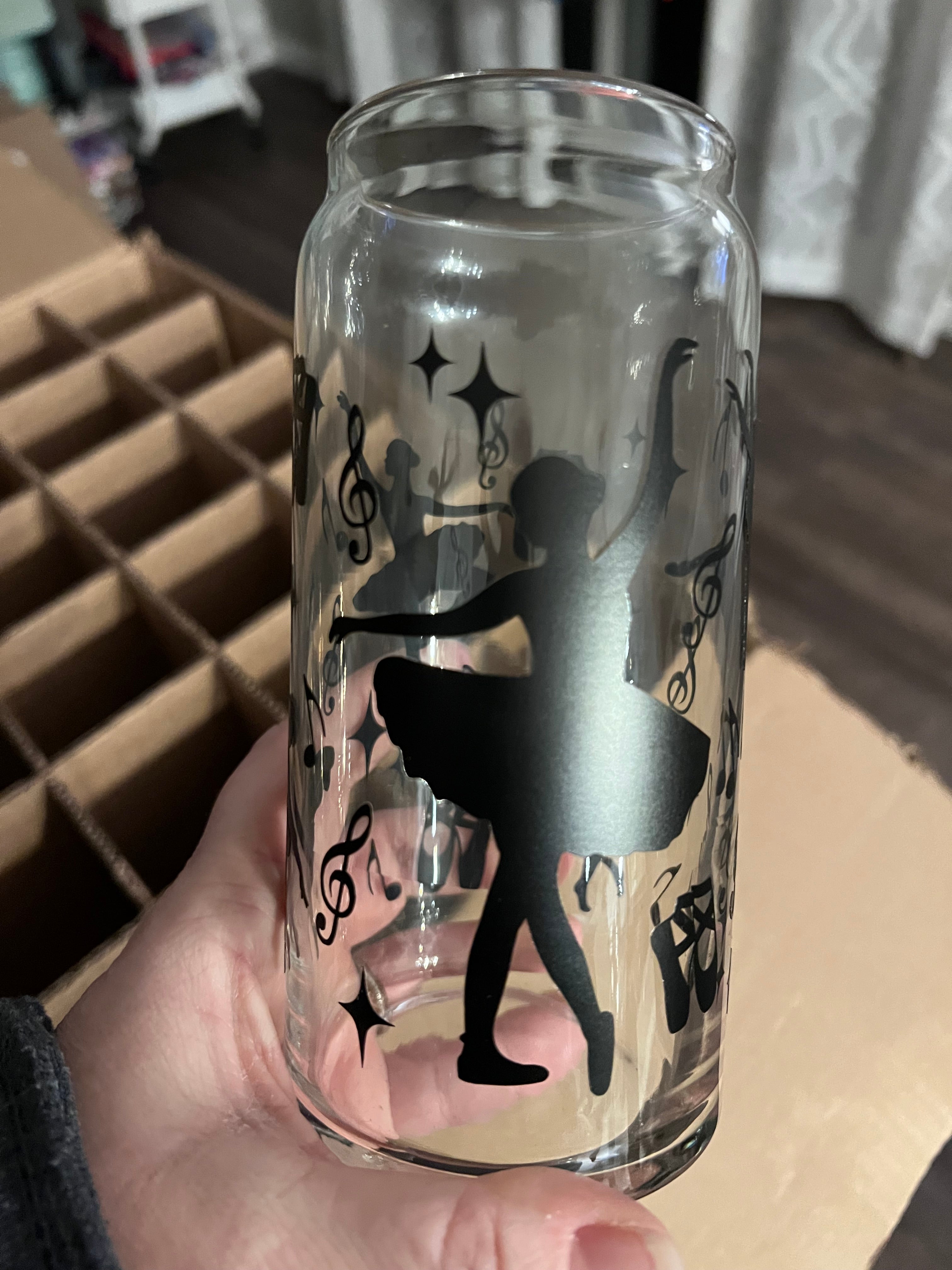 Ballerina beer can glass – Olivia Reagan Designs